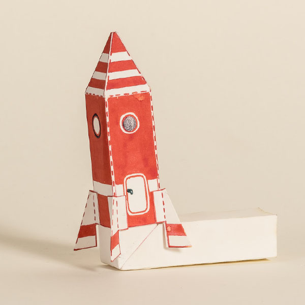 Bastelbogen, Geburtstags Rakete | Tante Emmas Kunstladen